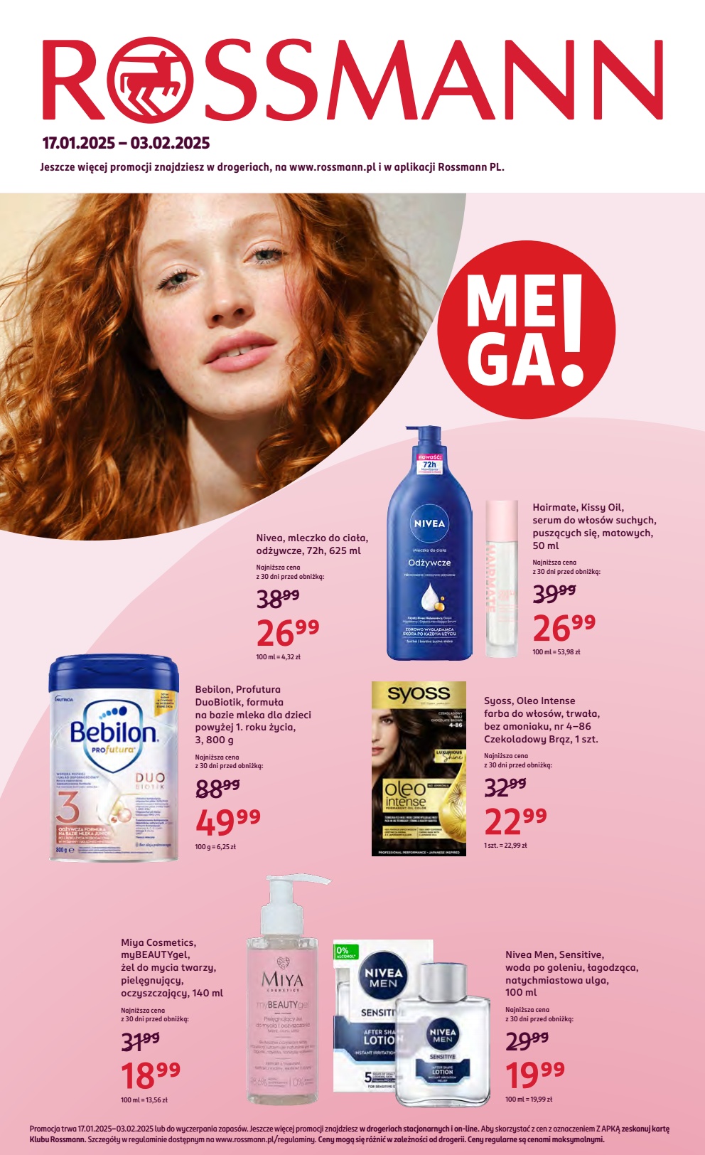 Aktualna gazetka promocyjna Rossmanna 17 stycznia - 3 luty